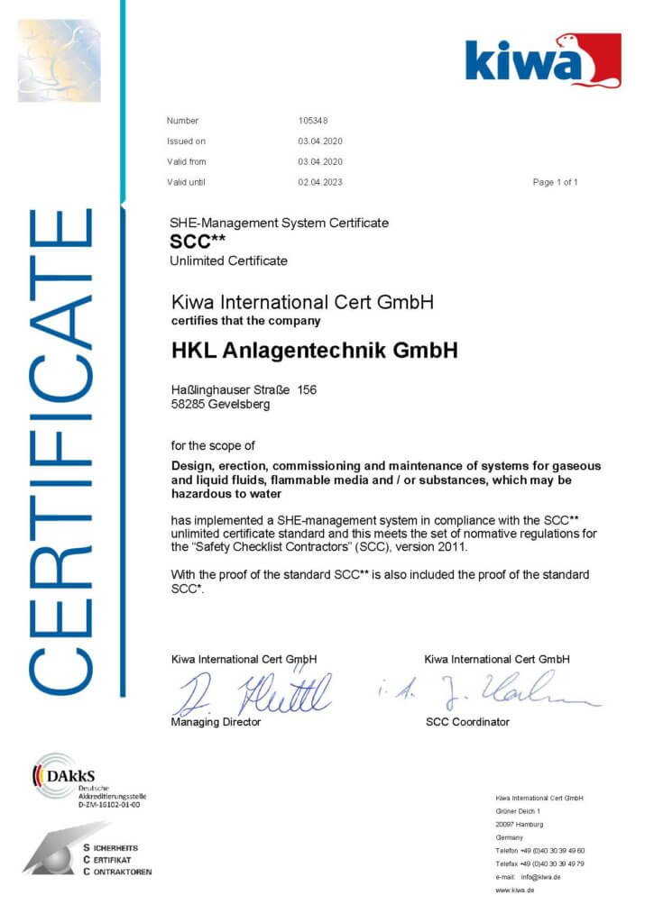 About us | HKL Anlagentechnik